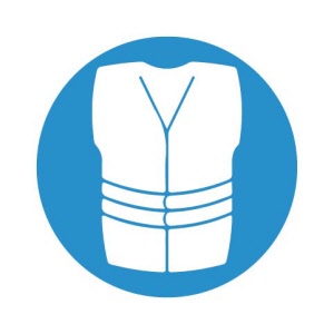 Health & Safety Hi-Vis Vest, Outdoor Floor Graphics